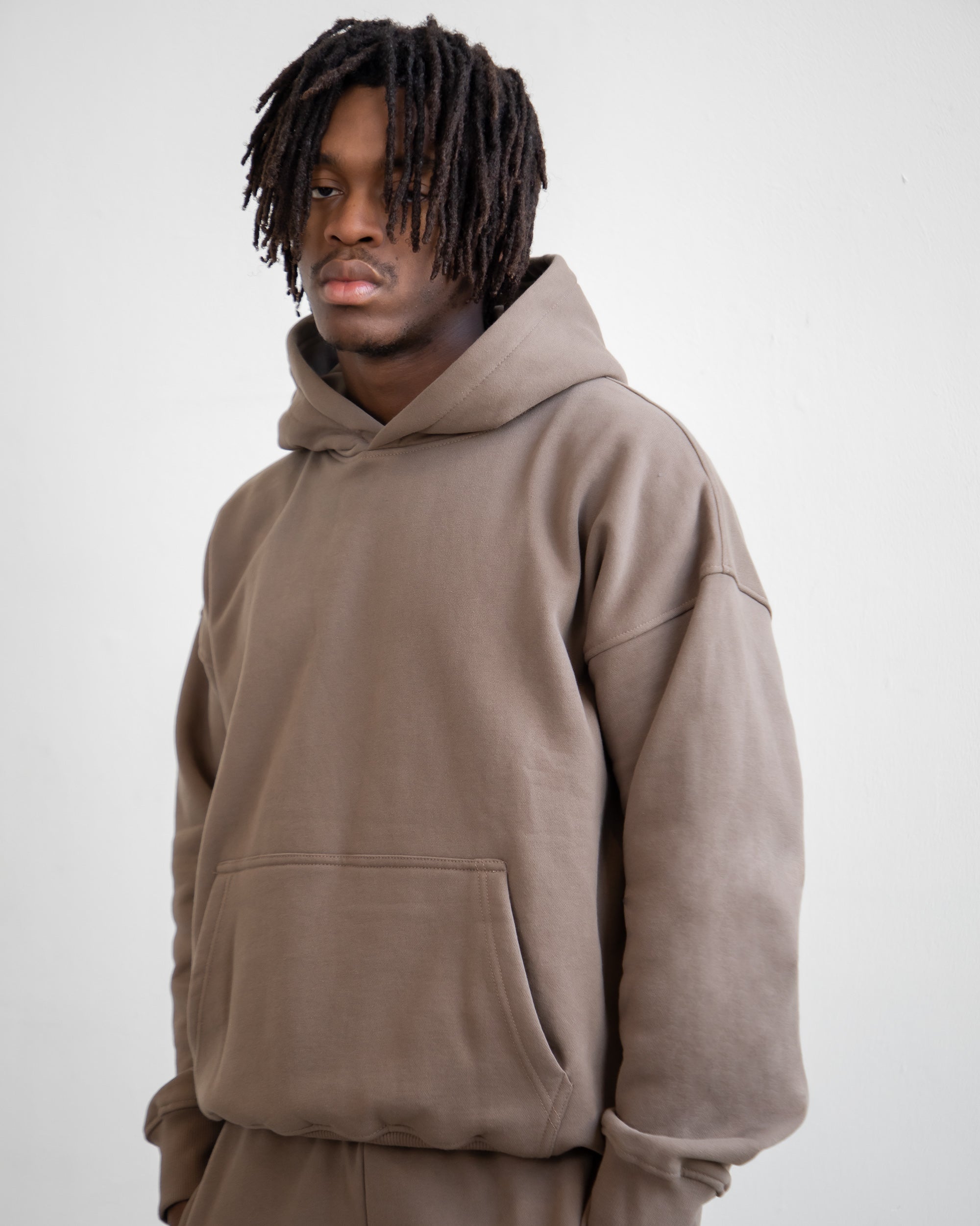 Drop Shoulder Hoodie - Earth – Hours