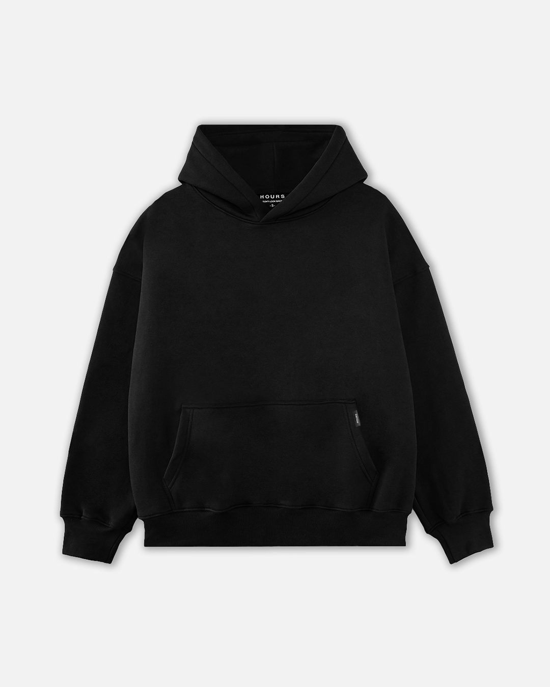 Drop Shoulder Hoodie - Black – Hours