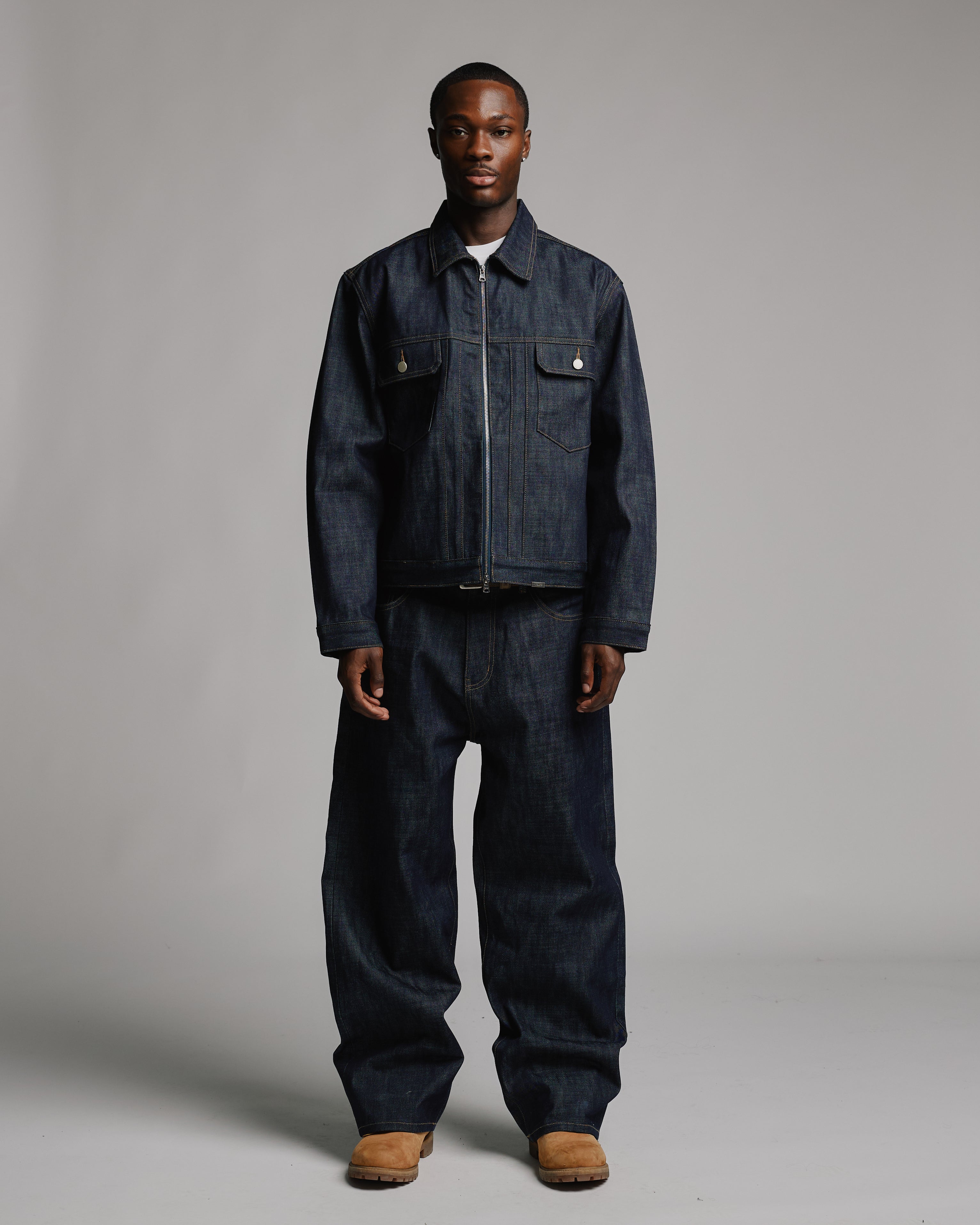 Baggy Raw Denim - Indigo – Hours