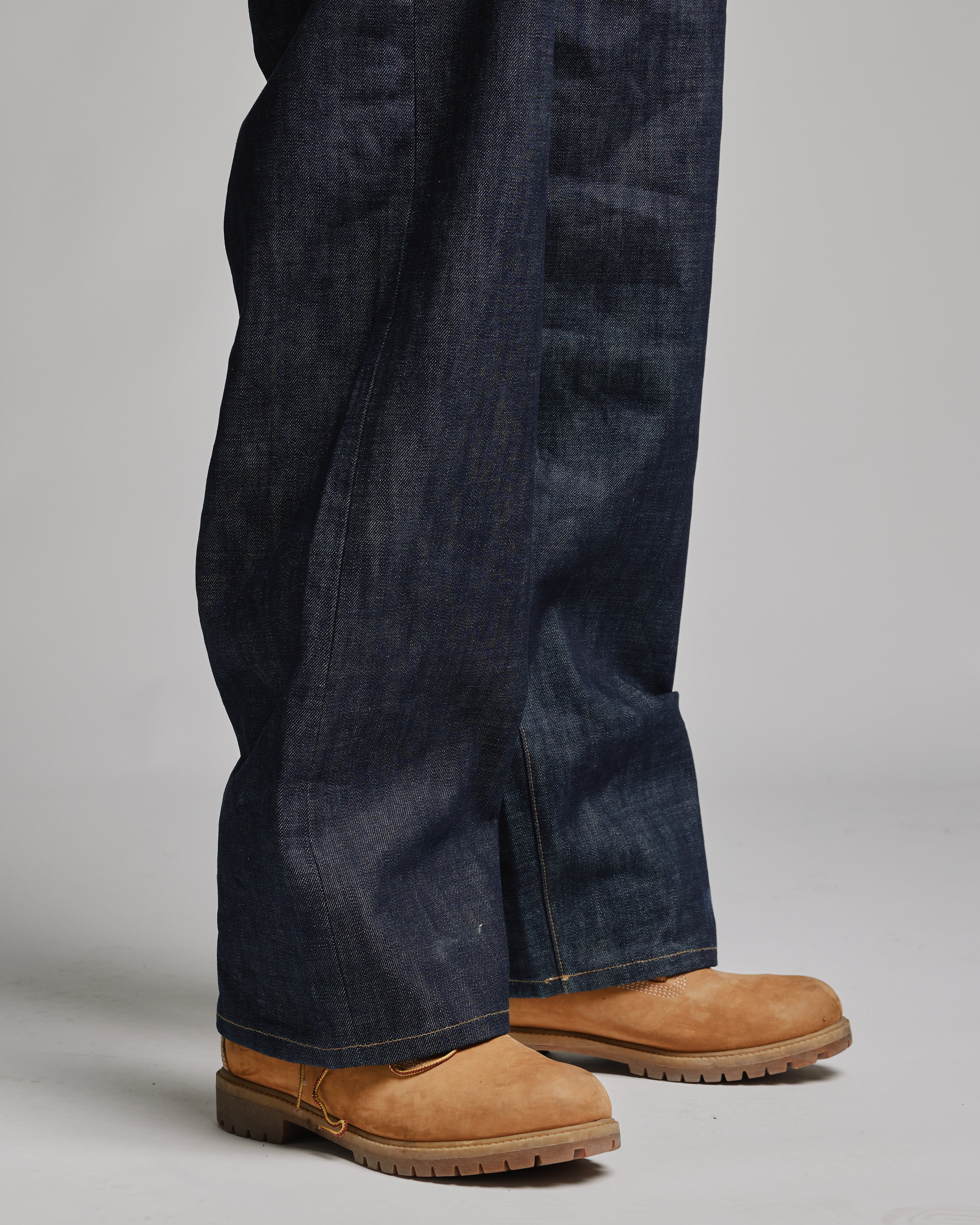Baggy Raw Denim - Indigo – Hours